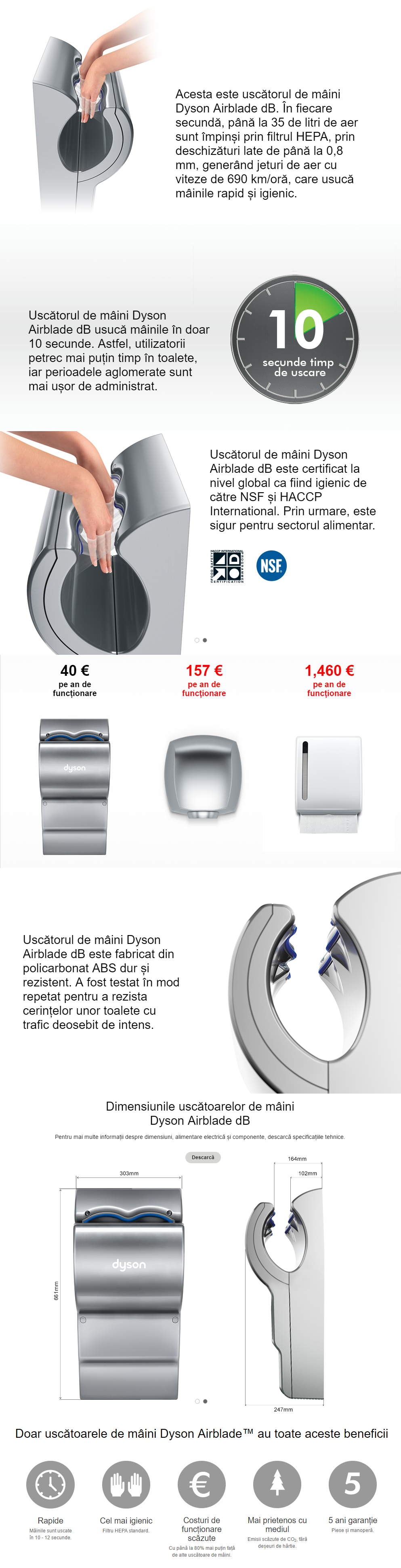 Dyson AirBlade dB la AVstore.ro