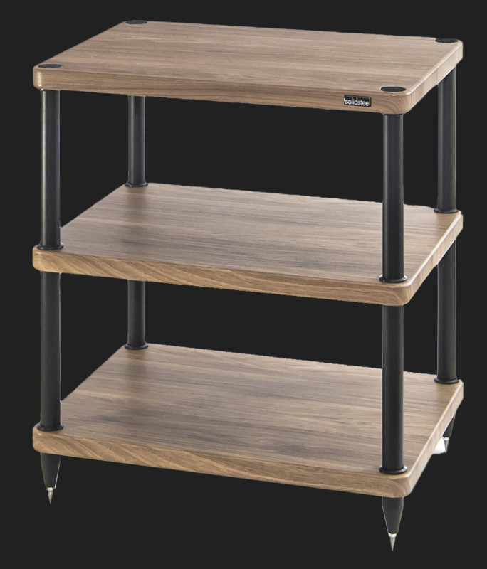 Solidsteel S3 Series Hi-Fi Audio Rack Walnut la AVstore.ro