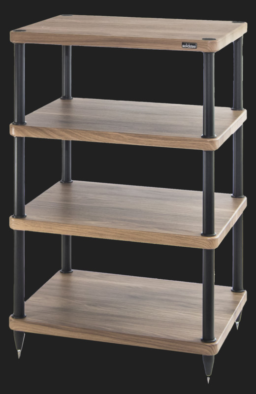 Solidsteel S3 Series Hi-Fi Audio Rack Walnut la AVstore.ro
