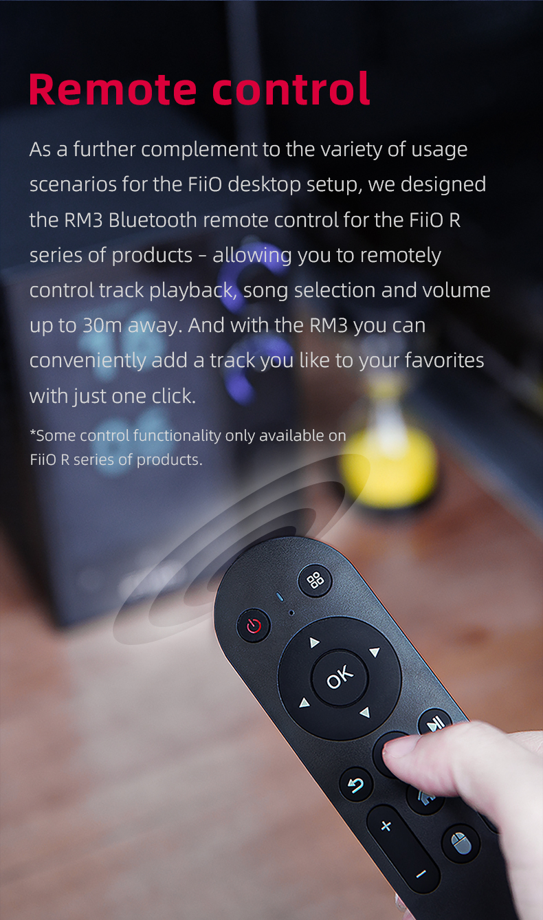 Fiio RM3 bluetooth remote la AVstore.ro