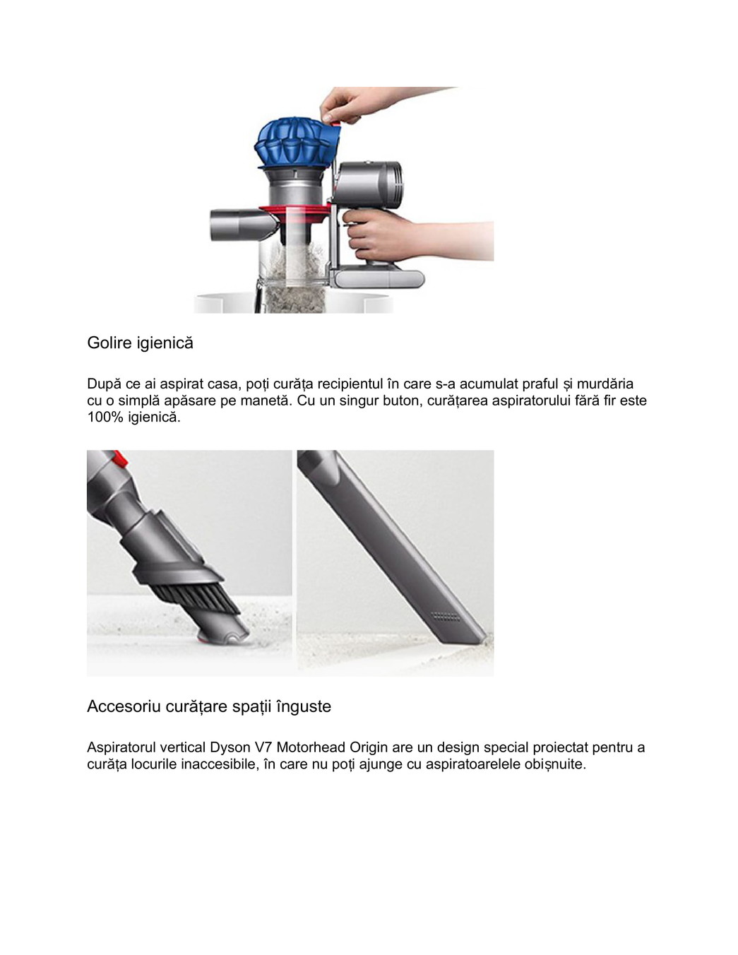 Aspirator Dyson V7 Motorhead Origin la AVstore.ro