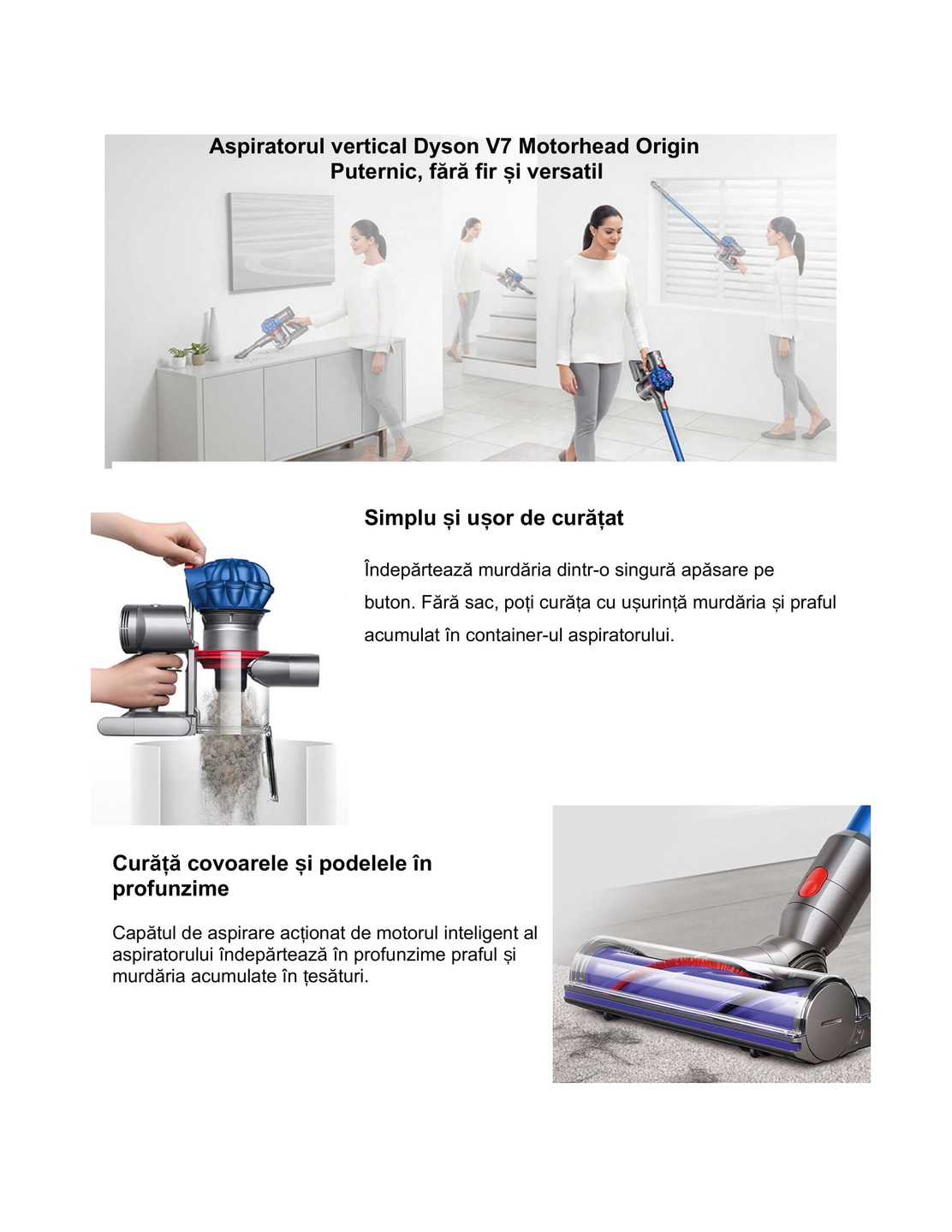 Aspirator Dyson V7 Motorhead Origin la AVstore.ro