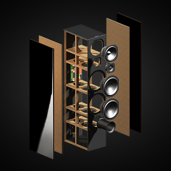 Boxe Indiana Line DIVA 660 Negru lucios la AVstore.ro